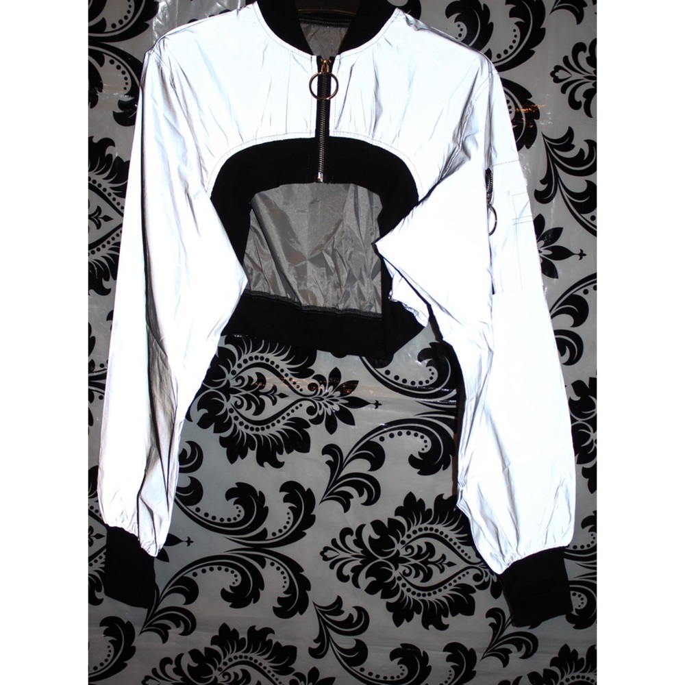 New Reflective Crop Jacket - Gem
